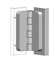 China MEIGU CL209 180 Degree Rotation Industrial Adjustable Zinc Alloy Cabinet Hinge 54x40m for sale