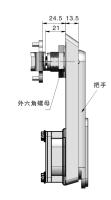 China Powder Coated Stainless Steel Cabinet Lock Swing Door Handle Lock for sale