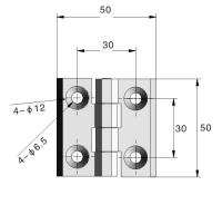 China Sus304 Heavy Duty Steel Hinges Polish Surface For Cabinet Door for sale