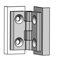 China Sus304 Heavy Duty Steel Hinges Polish Surface For Cabinet Door for sale