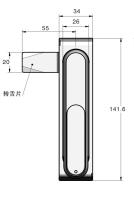 China Garage Mailbox Stainless Steel Cabinet Lock Swing Handle Lock For ToolBox for sale