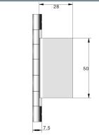China Aluminum 316 304 Stainless Steel Cabinet Hinges Chrome Surface for sale