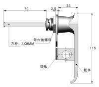 China OEM Stainless Steel Cabinet Lock Garage Mailbox Handle Door Lock for sale