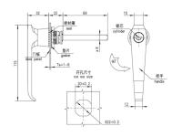 China Keyless 304 Stainless Steel Handle Lock Powder Coated ISO Certificate for sale