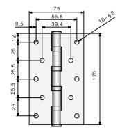 China OEM Heavy Duty Gate Hinges Stainless Steel Aluminum For ToolBox for sale