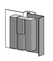 China 180 Degree Stainless Steel Cabinet Lock Chrome Surface Hinge for sale