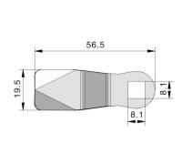 China Die Cast Cabinet Cylindrical Door Lock Zinc Alloy With Dust Protect Cover for sale