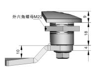 China Plastic Material Quarter Turn Cam Lock For Cabinet Door ToolBox for sale