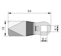 China Plastic Material Quarter Turn Cam Lock For Cabinet Door ToolBox for sale