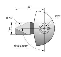 China Plastic Material Quarter Turn Cam Lock For Cabinet Door ToolBox for sale