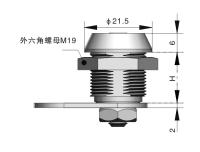 China Height 12mm Cabinet Box Lock Zinc Alloy Tubular Pin Cam Lock For Storage for sale