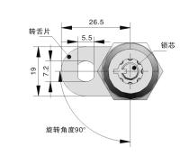China Height 12mm Cabinet Box Lock Zinc Alloy Tubular Pin Cam Lock For Storage for sale