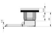 China Customized Version Quarter Turn Lock Cylindrical Square Cam Latch for sale