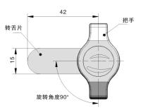 China Wing Knob Keyless High Security Cam Lock OEM For Fire Cabinet for sale