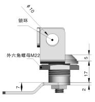 China Padlockable Quarter Turn Lock Chrome Coated Industrial Cam Cylinder Locks for sale