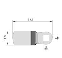 China Padlockable Quarter Turn Lock Chrome Coated Industrial Cam Cylinder Locks for sale