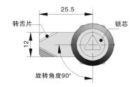 China ISO Quarter Turn Lock Chrome Plating Industrial Electrical Cabinet Cam Locks for sale