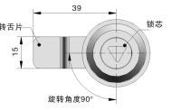 China Cabinet Padlockable Cam Lock Powder Coated Metal With Wing Knob for sale