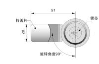 China Silver Color Quarter Turn Lock Dustproof With Dust Protect Cover for sale
