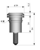 China Powder Coated Quarter Turn Lock Cylindrical For File Cabinet Door for sale