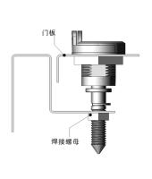 China Chrome Plated Quarter Turn Lock Zinc Alloy Cylinder Cam Lock for sale