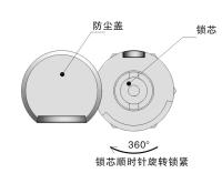 China Chrome Plated Quarter Turn Lock Zinc Alloy Cylinder Cam Lock for sale