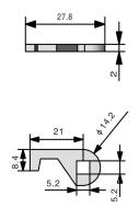China Triangle Solt Quarter Turn Cabinet Locks Brass Material Key Latch Cam Lock for sale