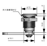 China Triangle Solt Quarter Turn Cabinet Locks Brass Material Key Latch Cam Lock for sale