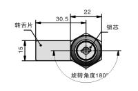 China Die Cast Housing Cam Latch Lock Nickel Plated Electronic Cam Lock for sale
