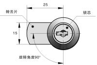 China Nickel Plated Cabinet Box Lock Door Latch Cylinder Cam Lock for sale