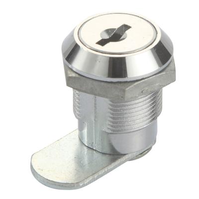 China Key Electric Cabinet Box Door Cam Lock Powder Coated Height 20mm 180 Degree Turn for sale