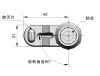 China Tubular Cylindrica File Cabinet Cam Lock Safe Electrical Height 18.5Mm for sale