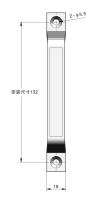 China Powder Coated Chrome Door Lock Handles Curved For Kitchen Cabinet for sale