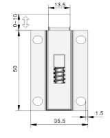China Symmetrical Cabinet Toggle Latch Zinc Alloy Spring Latch Pin Door Hinge Spring Pin for sale