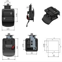 China Black Powder Coated RV Door Lock OEM Remote Control For Camper Entry Door for sale