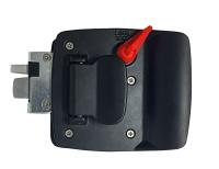 China Black Powder Coated RV Door Lock OEM Remote Control For Camper Entry Door for sale