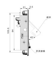 China Plane Zinc Alloy Lock Standard Styles Electrical Cabinet Hardware for sale
