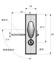 China Electrical Zinc Alloy Door Lock Powder Coated Magnetic Cabinet Locks for sale