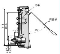China Cabinet Door Plane Tool Box Locks Mechanical Powder Coated OEM for sale