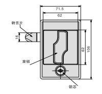 China Toolbox Stainless Steel Door Latch Folding Compression T Bar Handle Panel Lock for sale