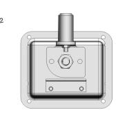 China ODM Tool Box Locks Stainless Steel Silver Color Latch Door Lock for sale
