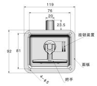 China ODM Tool Box Locks Stainless Steel Silver Color Latch Door Lock for sale