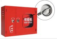 China Circular Turning Truck Box Lock Swing Silver Garage Door Handle Lock for sale