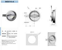 China Circular Turning Truck Box Lock Swing Silver Garage Door Handle Lock for sale