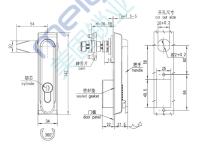 China Adjustable Industrial Cabinet Lock for sale