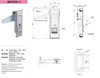 China Plastic Electrical Cabinet Door Lock Industrial White Push Button Panel Lock for sale