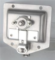 China Recessed Folding T Handle Tool Box Locks Chrome Surface Cabinet Panel Lock for sale