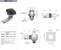 China Industrial Cabinet Quarter Turn Lock Keyless With Padlock Device for sale