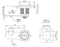 China 20mm Mailbox Cam Lock for sale