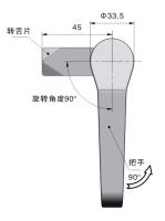 China Powder Coated L Handle Cam Lock Electrical Safe Box Latch Keyless Cabinet Lock for sale